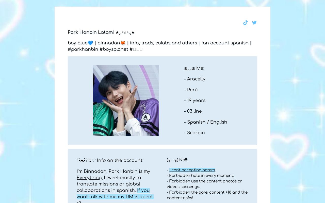 Park Hanbin Latam (English)